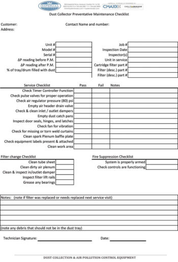 Dust Collector Maintenance – ServiceMAXX – Imperial Systems