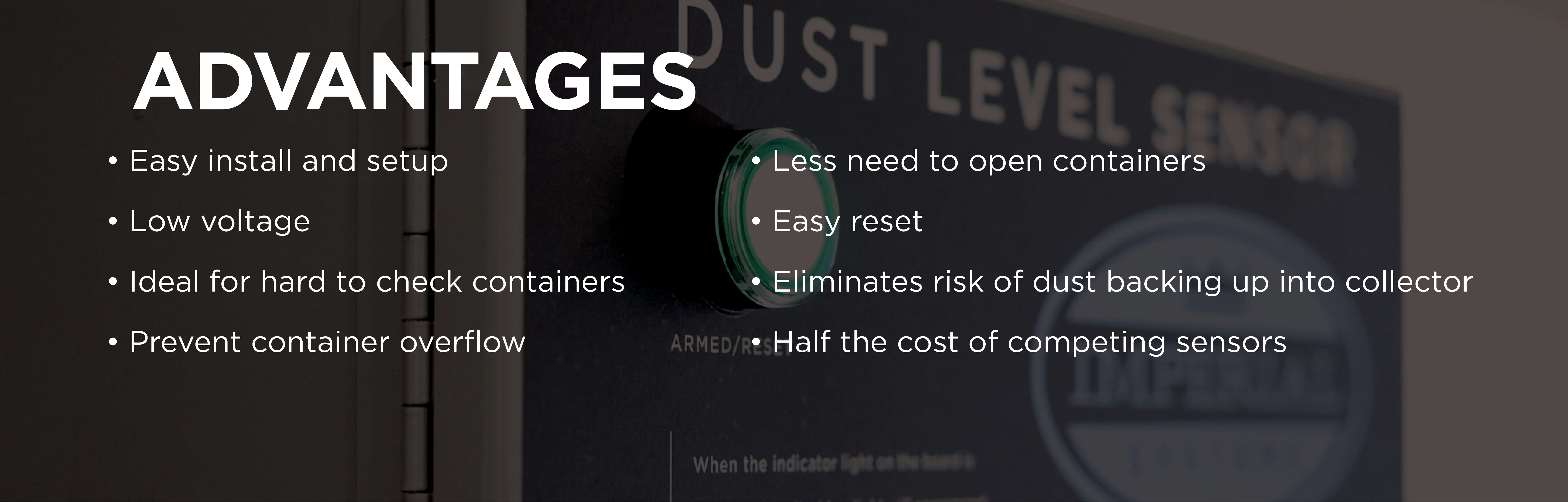 Dust Level Sensor for Dust Collectors – Imperial Systems